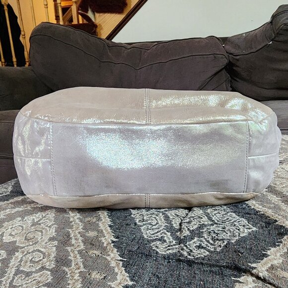 Coach | Bags | Coach A176f1575 Lynne Champagne Gold Metallic Hobo ...